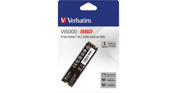 Verbatim Vi5000 1 TB M.2 PCI Express 4.0 NVMe 3D NAND